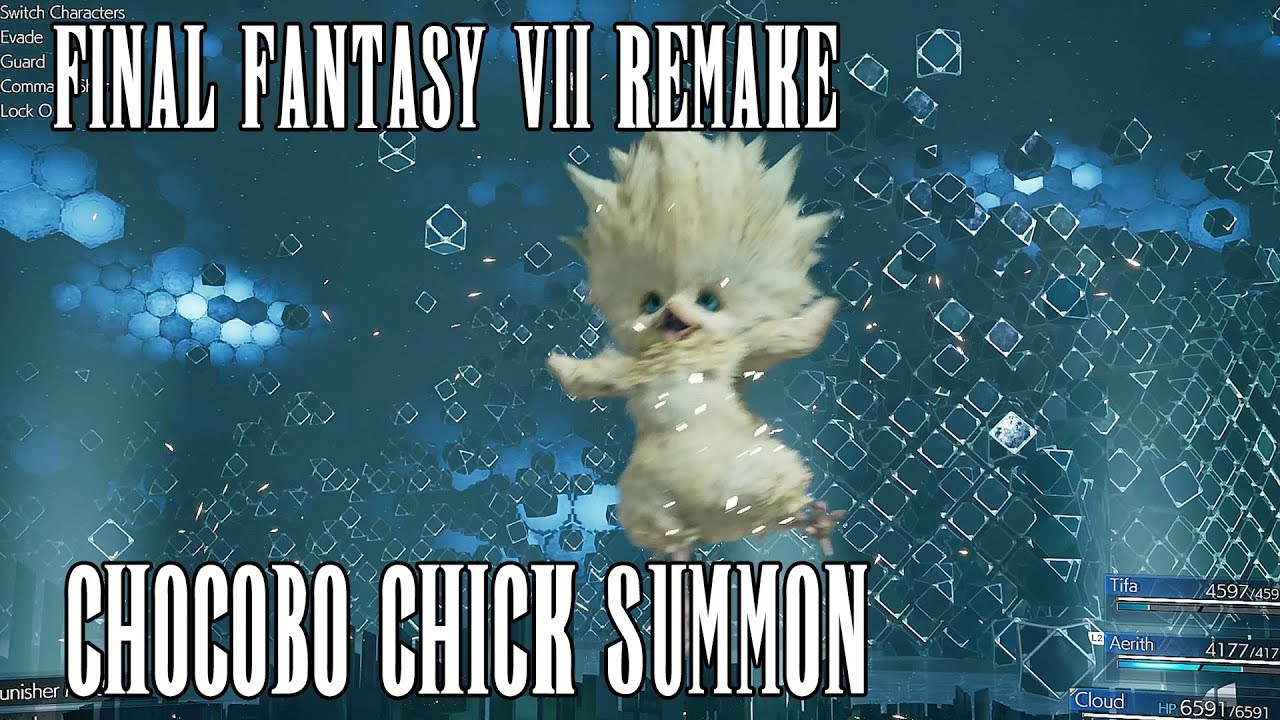 Chocobo Chick Summon - Final Fantasy 7 Remake in 4K | No Commentary