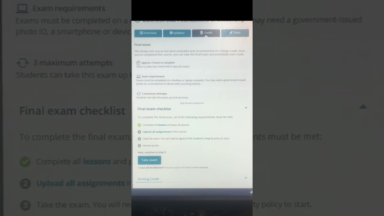 Studycom College Saver No Proctors Final Exams