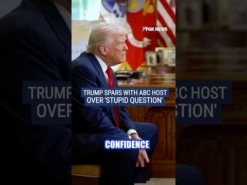 Trump spars with ABC host over 'stupid' Pete Hegseth question #trump #news #shorts #politics