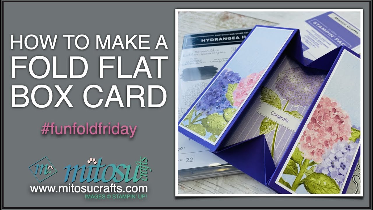Fold Flat Box Card | #funfoldfriday