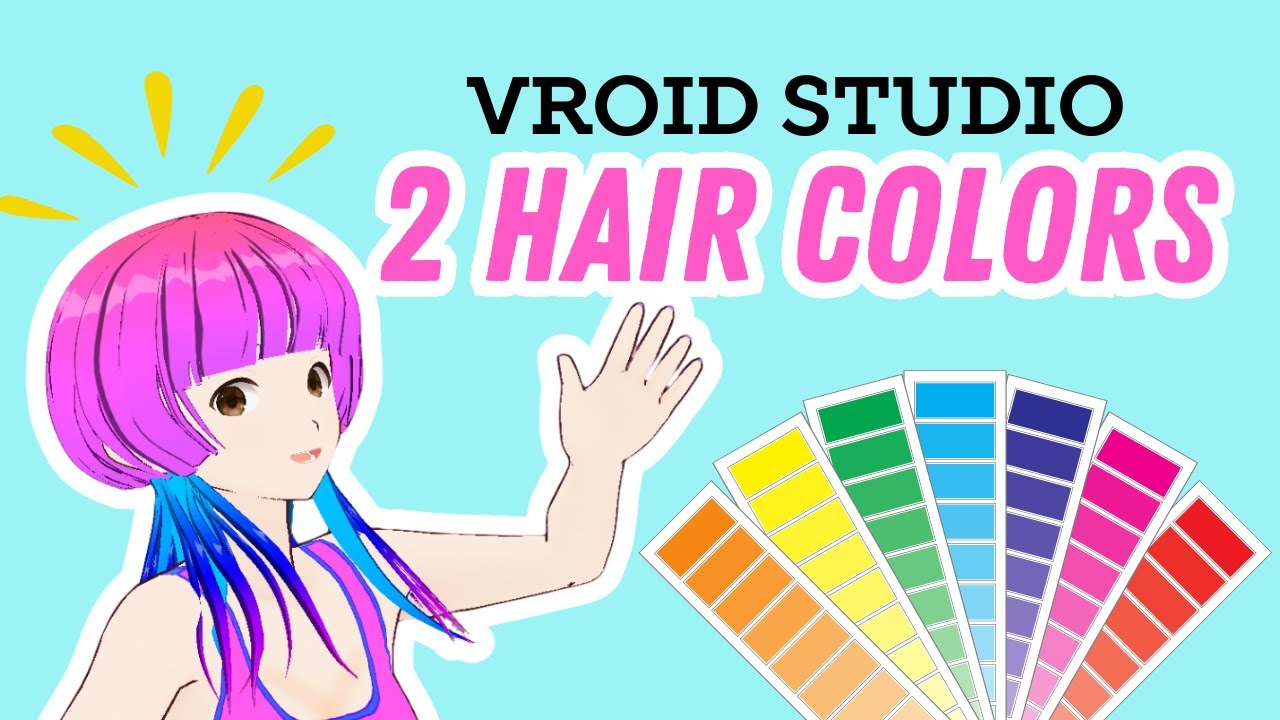 VRoid Studio Tutorial | How to Make Different Hair Colors