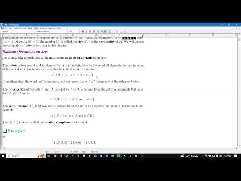 Discrete Mathematics 02 Sets II