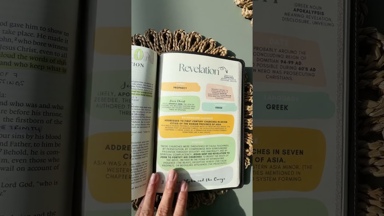 Starting the book of revelation 🎺  which book of the bible are you currently studying? #biblestudy