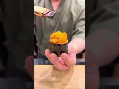【Check Out This Uni】Sea Urchin Gunkan #shorts #sushi #chefhiro #japan