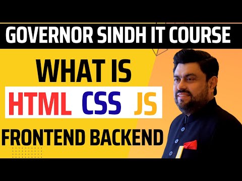 HTML CSS & JS | Frontend & Backend for Governor Sindh IT Course #ai #governorsindh #online #viral