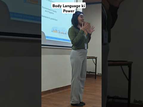 Body language speaks louder than words!Master it to leave a lasting impact.#PowerOfPresence#learning