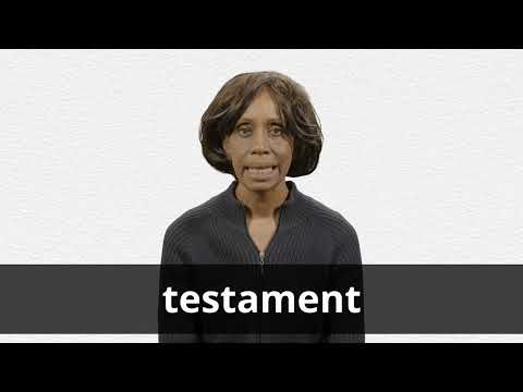 How to pronounce TESTAMENT in American English