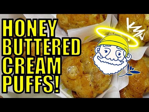 #HONEY #BUTTER Cream Puffs by Beard Papa's #K3Tv
