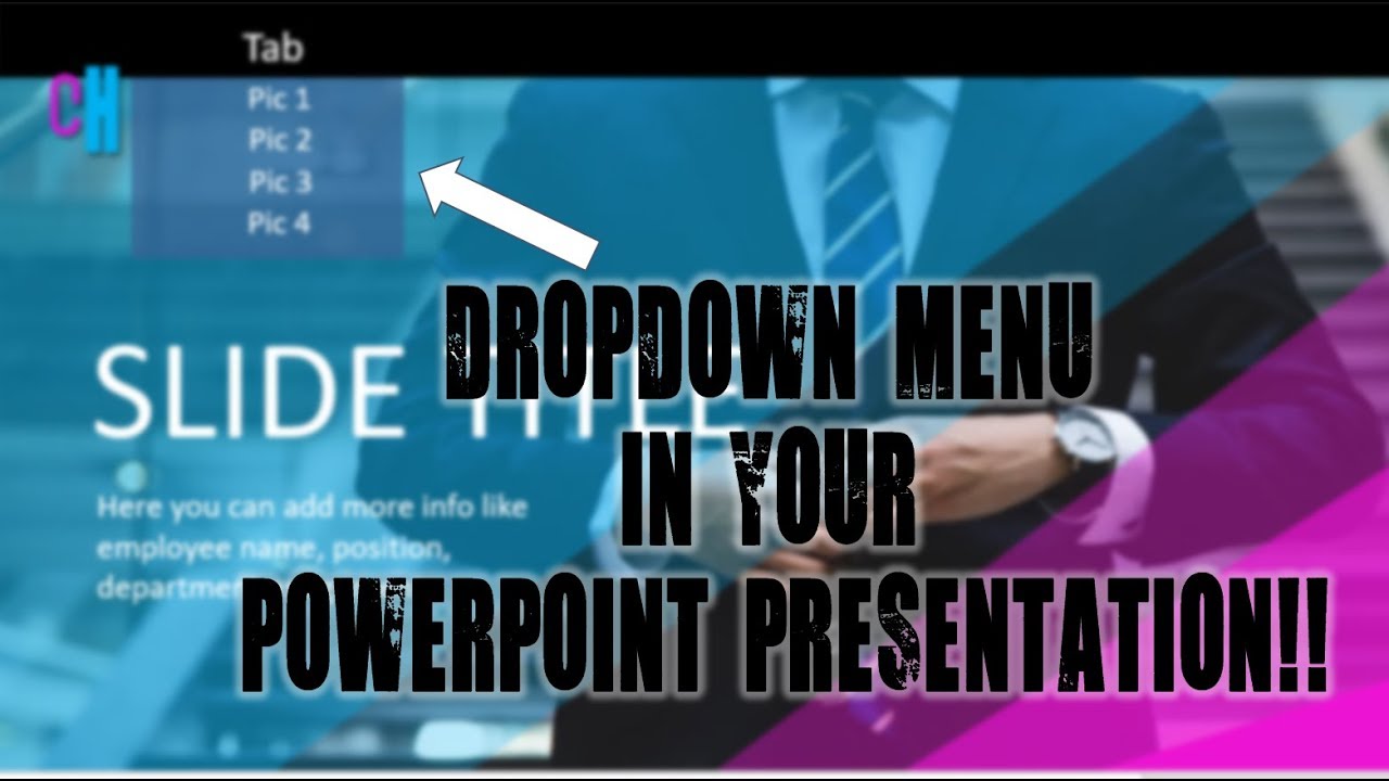 Create Drop Down Menu In Your Business Presentation