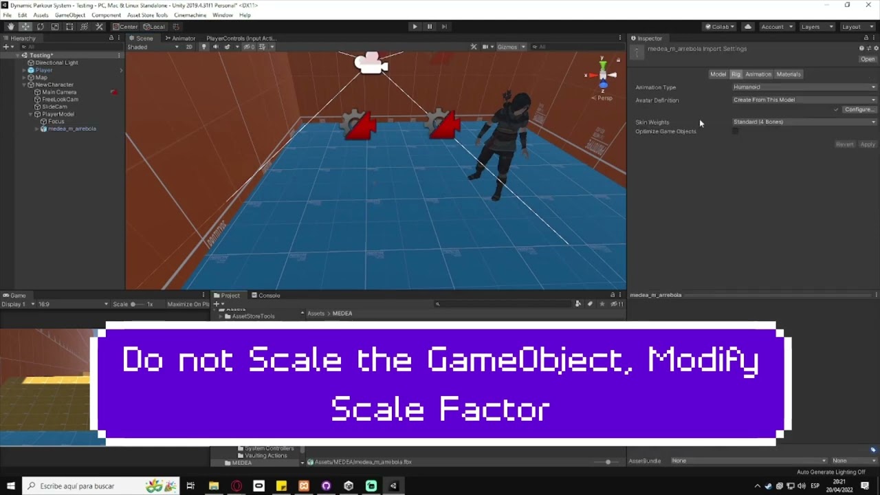 Setting Up Dynamic Parkour System