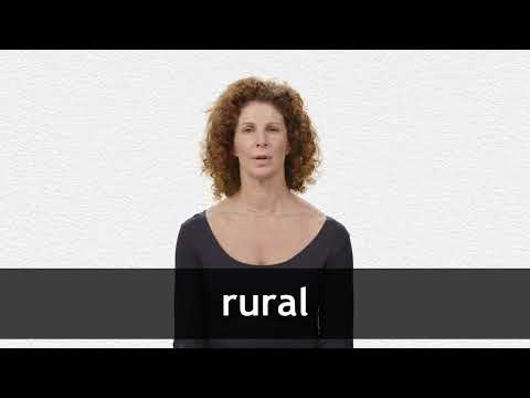 RURAL - Definition & Translations | Collins English Dictionary