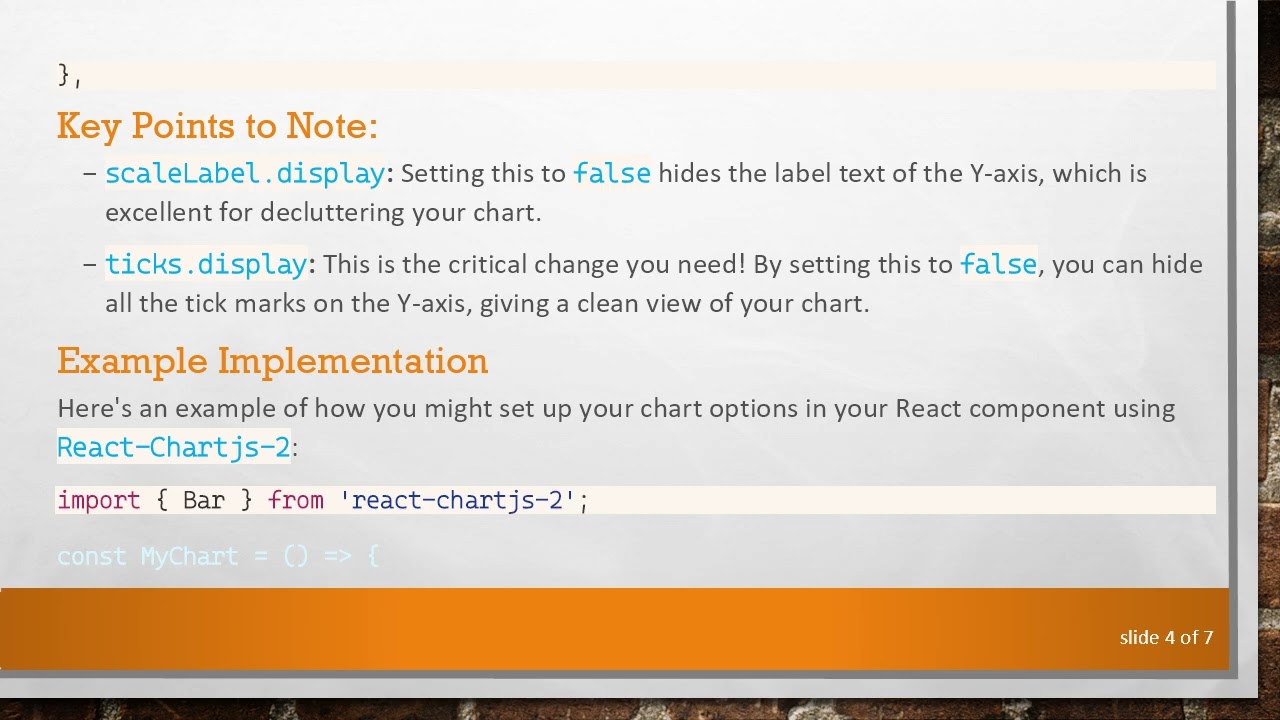 How to Hide Tick Marks on the Y-Axis in React-Chartjs-2