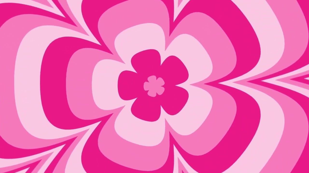Pink Flower Background Loop 1 Hour 1080p HD