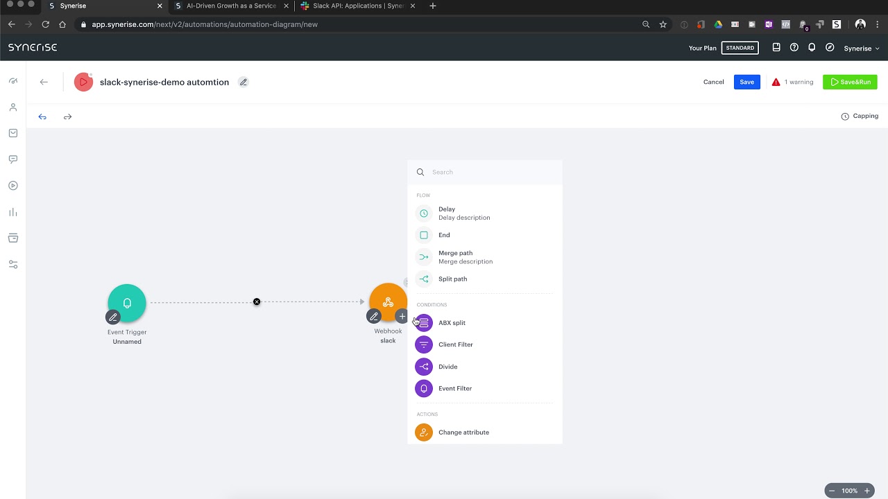 Synerise & Slack Integration with Automation Module