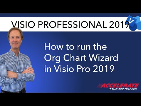 01 Run the Visio Pro 2019 Organization Chart Wizard