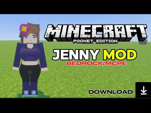 HOW TO DOWNLOAD JENNY MOD IN MINECRAFT POCKET EDITION BEDROCK EDITION