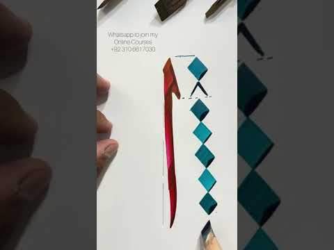How to write Alif in Arabic Calligraphy (Sulus)