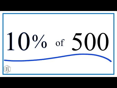 How to find 10% of 500 (Ten Percent of Five Hundred)