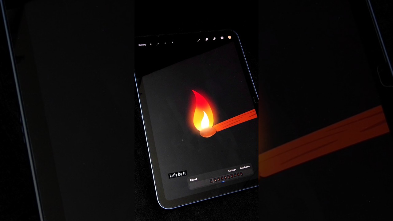 how to make fire animation #procreate #animation #digitalart #fire