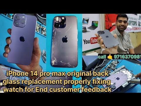 iPhone 14 Pro Max back glass replacement 100% original glass properly fixing End customer feedback 😊