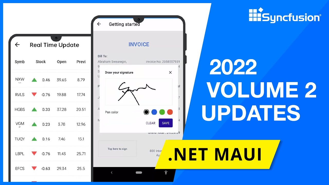 Syncfusion .NET MAUI Updates—2022 Volume 2