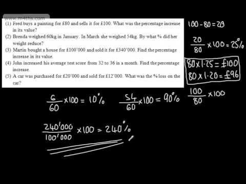 9-1 GCSE Maths - Percentage Change - New Spec Maths Course