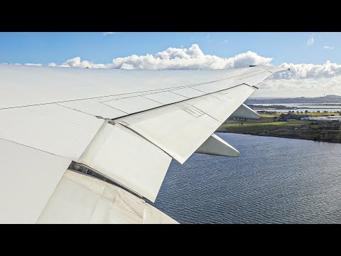 Morning Departure from Auckland Airport Aboard Air New Zealand Boeing 777-300ER