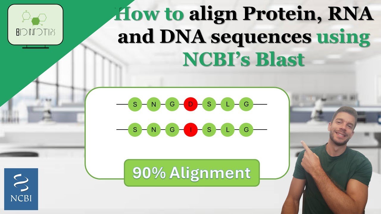 How to align Protein, RNA and DNA sequences using NCBI's BLAST #protein #bioinformatics #RNA #DNA