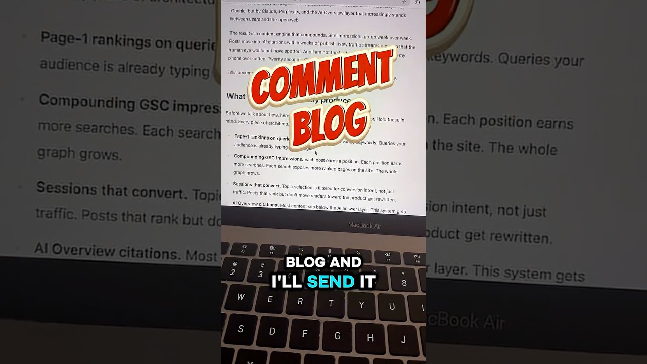 Fully automated blog, using Al agents
