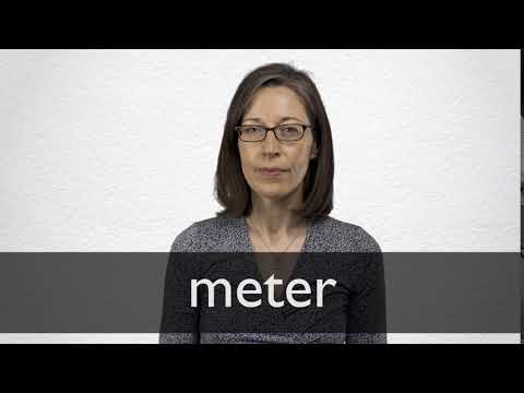How to pronounce METER in British English