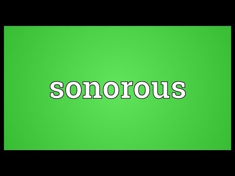 Sonorous Meaning