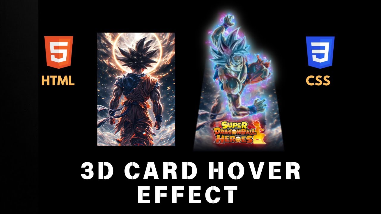 Stunning 3D Card Hover Effect Using Only HTML & CSS