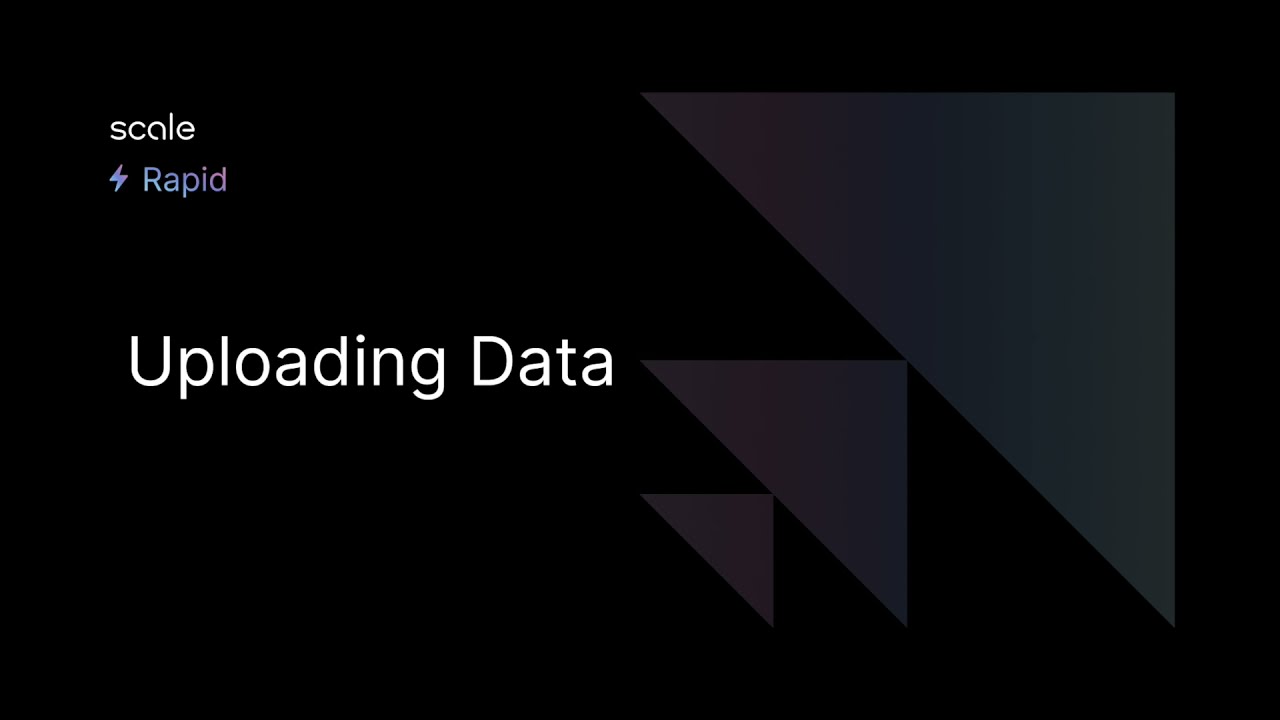 Uploading Data in Rapid