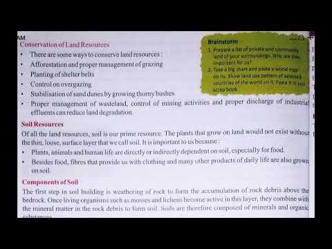 Conservation of Land Resources Chapter-2 S-Study Class-8 English Medium