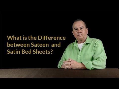 The Difference between Satin & Sateen Bed Sheets!