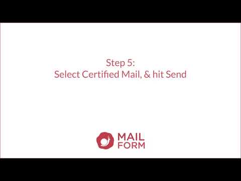 How to send a Certified Letter
