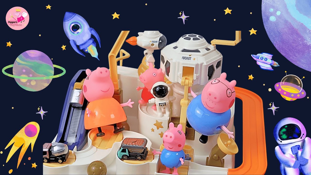 Visit The Space Station With Peppa | Toys Learning Video | Peppa's Playhouse