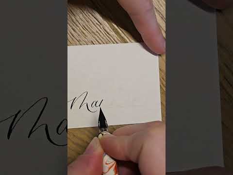 Beautiful Hand Written Name Marnie #calligraphy #names #ink #art