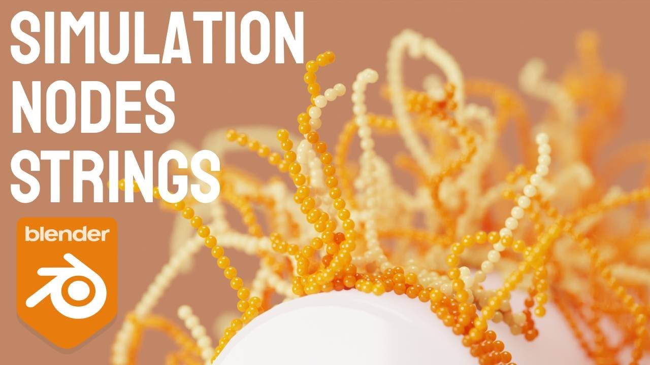 Simulation Nodes String Physics (Blender 3.6)