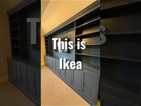 Using Ikea to make built-ins! #ikea #diy #shorts