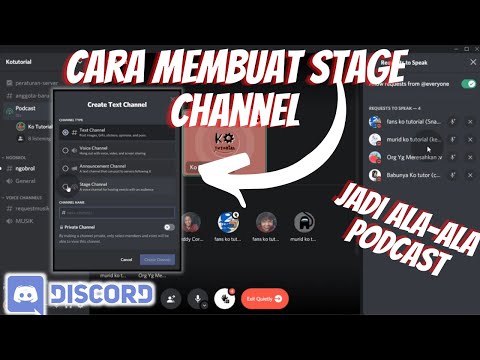 Cara Membuat Stage Channel Discord di PC atau Laptop Ala-ala Podcast