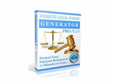 Website Legal Forms Generator software - Pro Plus