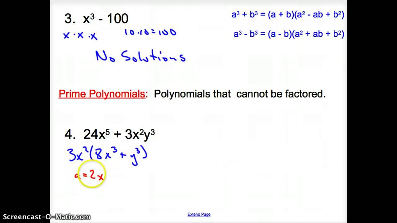 5.5 Solving Polynomial Equations