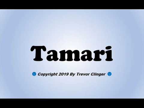 How To Pronounce Tamari