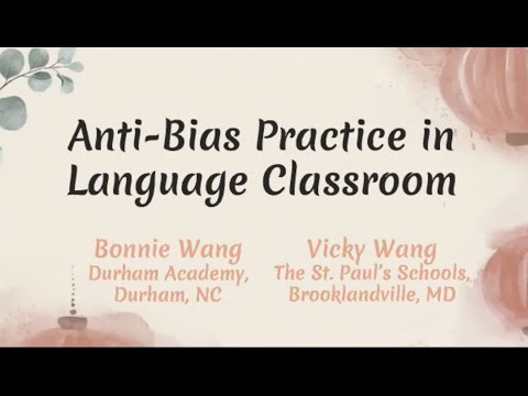 Anti Bias Practice in Language Classroom