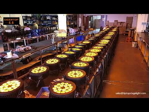 TIPTOP TP-P103B Slim Waterproof 18x18W Led Par Light Outdoor IP65 RGBWA UV 6IN1 Color
