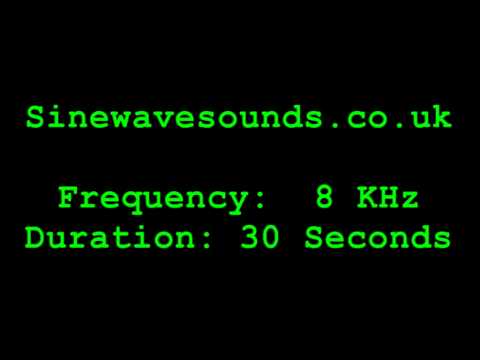 8KHz / 8000 Hz Test tone / Sound - Tweeter Test
