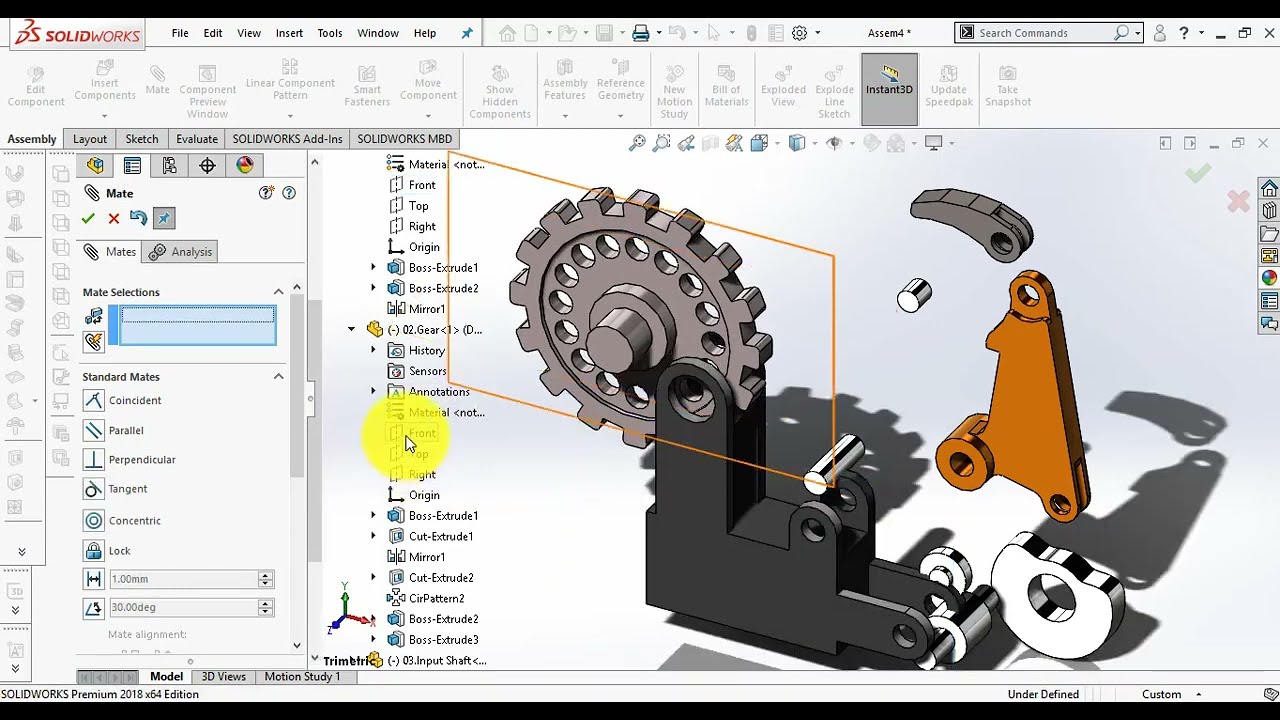 Solidworks Tutorial: How to make the Cam Transmission