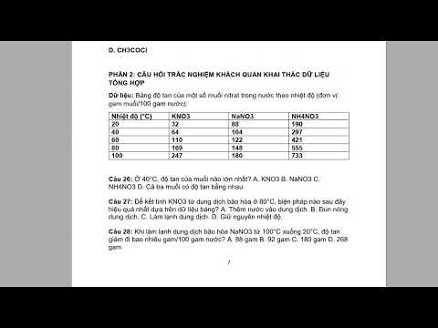 Demo 1 đề thi thử ĐGNL Hóa học H SCA 2025