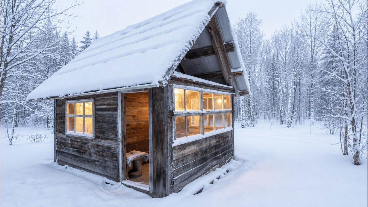 A Forgotten House in the Snowy Forest | Alone Survival Story